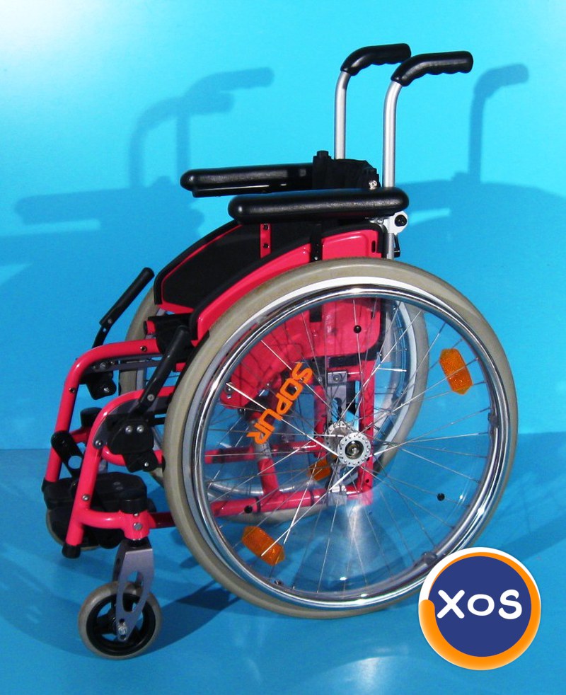 Carucior handicap aluminiu Sopur / latime sezut 24 cm — XOS.ro