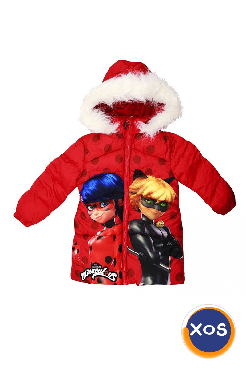 Geaca de iarna fete Miraculos Lady Bug Race Kids — XOS.ro