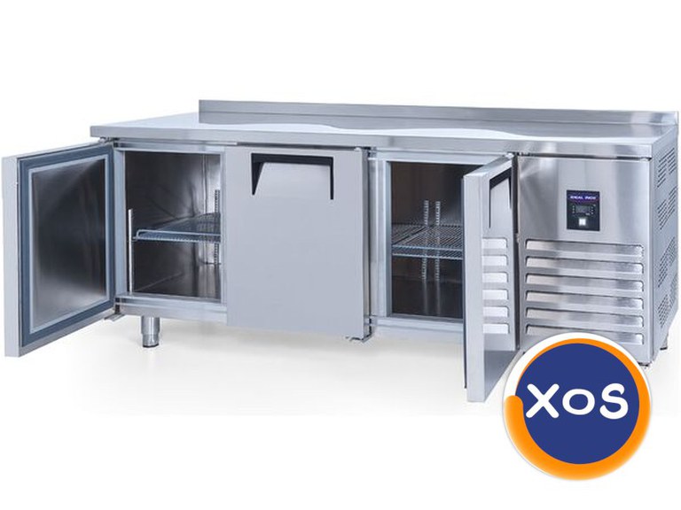 Frigider profesional tip masa din inox cu 3 usi, 2000x600x850 — XOS