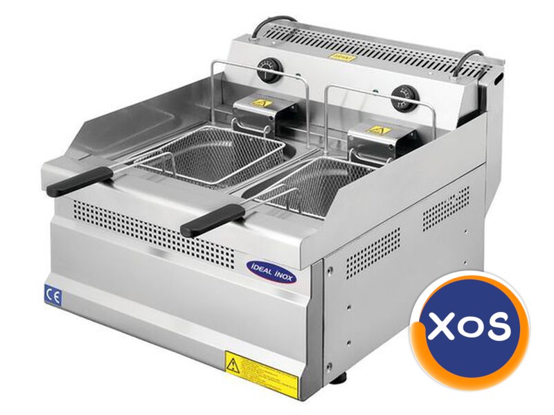 Friteuza electrica 5+5 l, Ideal Inox, Linia 630 — XOS.ro