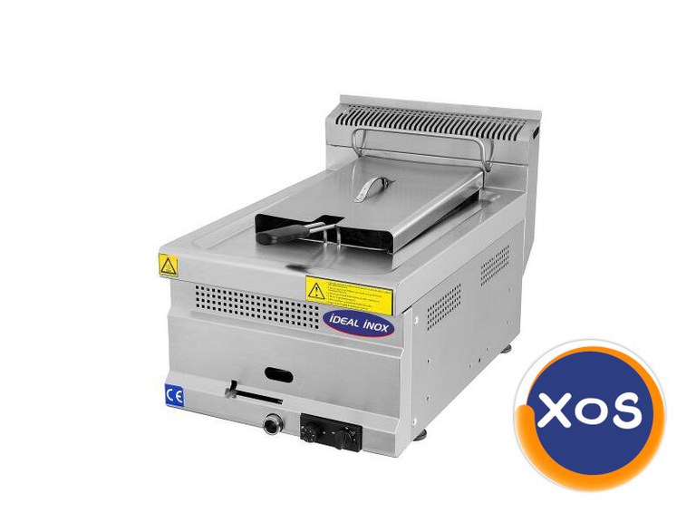Friteuza profesionala, Ideal Inox, Gaz Natural, 8 l, Linia 630 — XOS.ro
